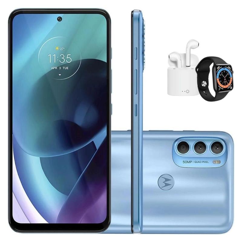 Smartphone Desbloqueado Moto G71 Blue Motorola 128gb 6gb Display AMOLED ...
