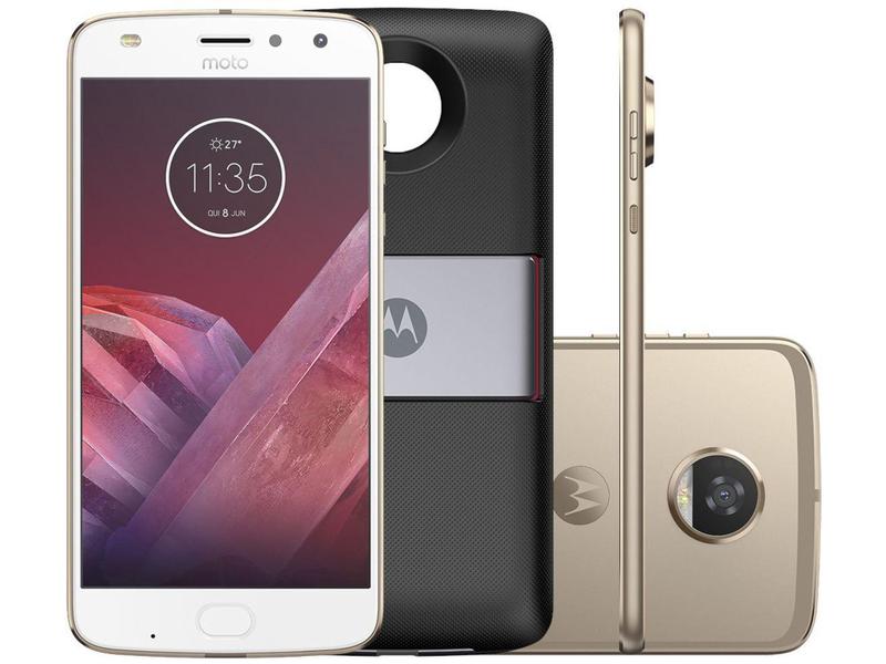 Smartphone Motorola Moto Z2 Play + Power Pack - TV Digital 64GB Ouro ...