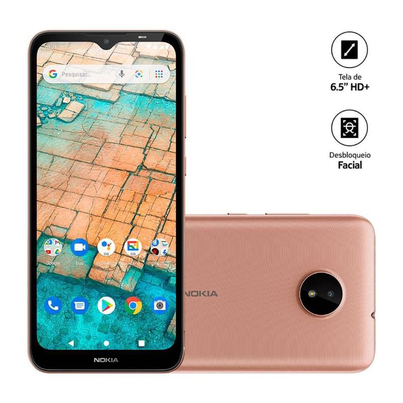Smartphone Nokia C20 32GB 4G Wi-Fi Tela 6,5” Dual Chip 2GB RAM Câmera 5 ...