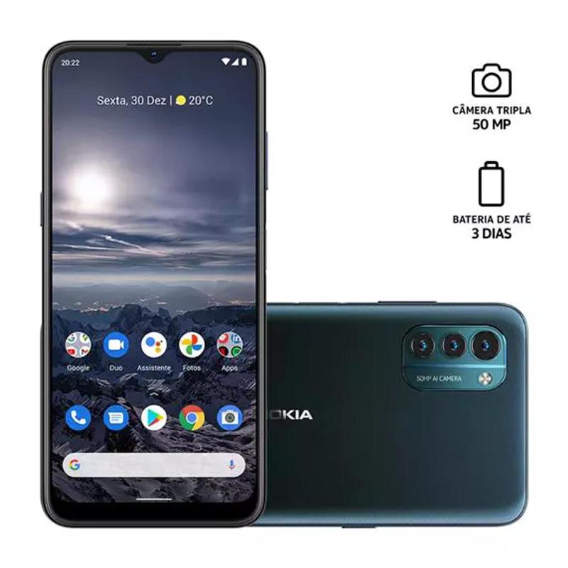 Smartphone Nokia G21 Azul 128GB Dual Chip 4GB RAM Câm Tripla 50MP ...