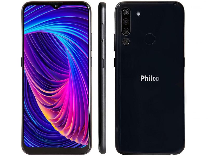 Smartphone Philco Hit P12 128GB Dark Blue 4G - 4GB RAM Tela 6,52” Câm ...