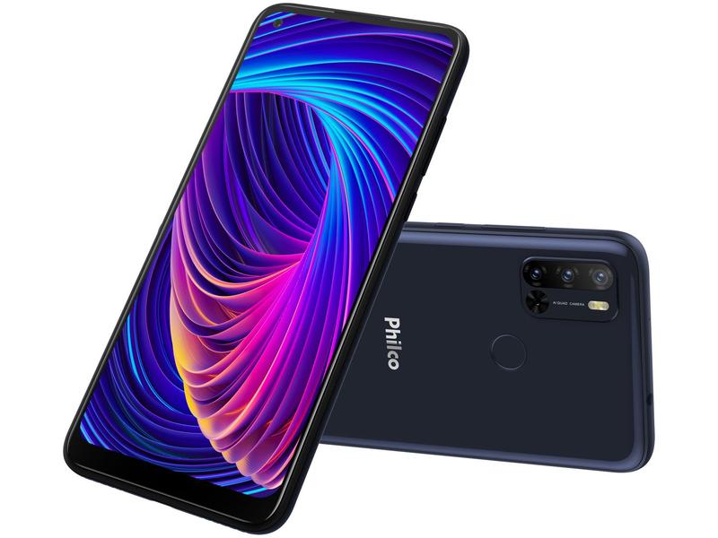 Smartphone Philco Hit P13 128GB Dark Blue 4G - 4GB RAM 6,55” Câm ...