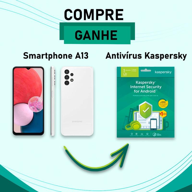 Smartphone Samsung Galaxy A13 128GB 4G Câmera Quádrupla Branco ...