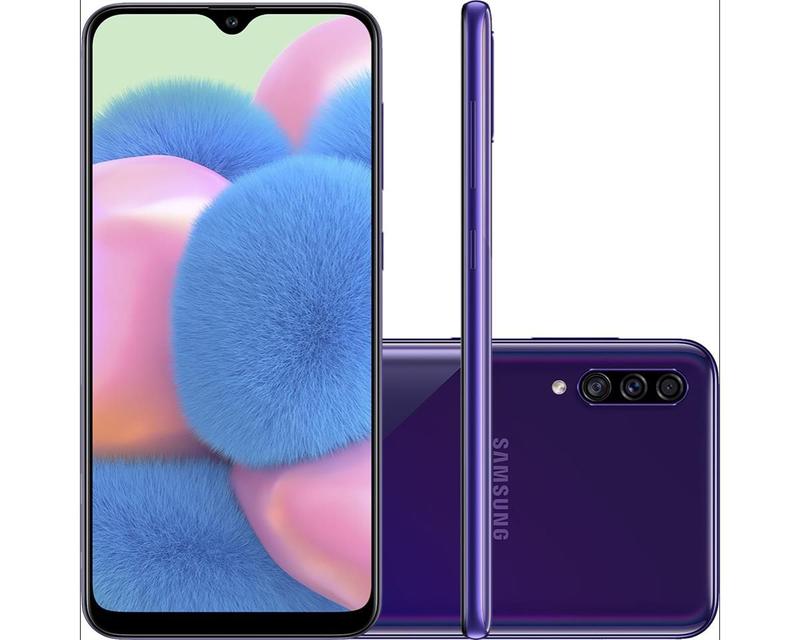 Smartphone Samsung Galaxy A30S TV 64GB 6.4" 4G Câmera 25+5+8MP Violeta ...