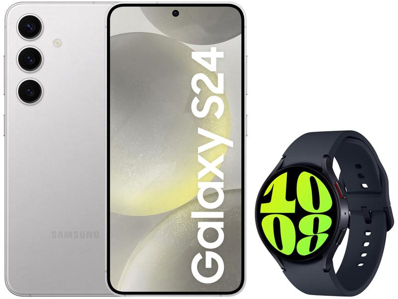 Smartphone Samsung Galaxy S24 6,2” 256GB Cinza - 5G + Smartwatch Watch6 ...