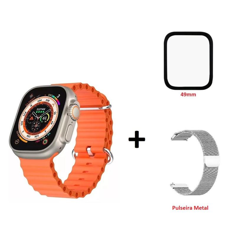 Smartwatch 2023 Kit W68+ Ultra Watch 8 Ultra Max 49mm Relógio ...