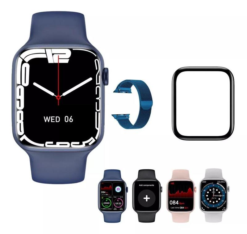 Smartwatch 8 W28 Pro Série 8 Lançamento 2023 Android E Ios - Azul ...