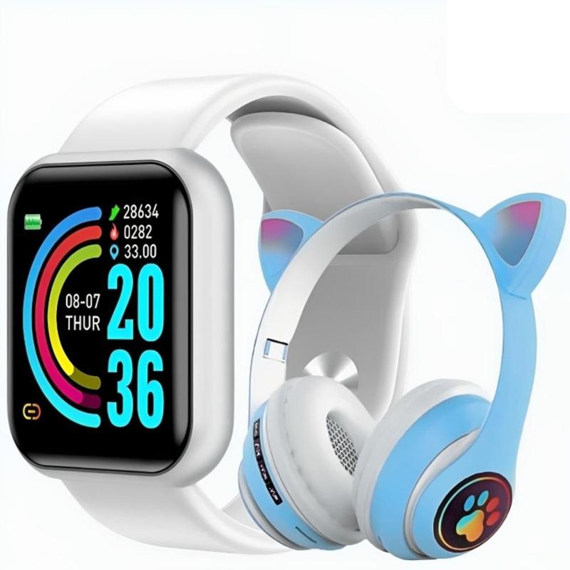 Smartwatch Digital D20 C/ Fone de Ouvido Lad Gatinho NFE - 01Smart ...