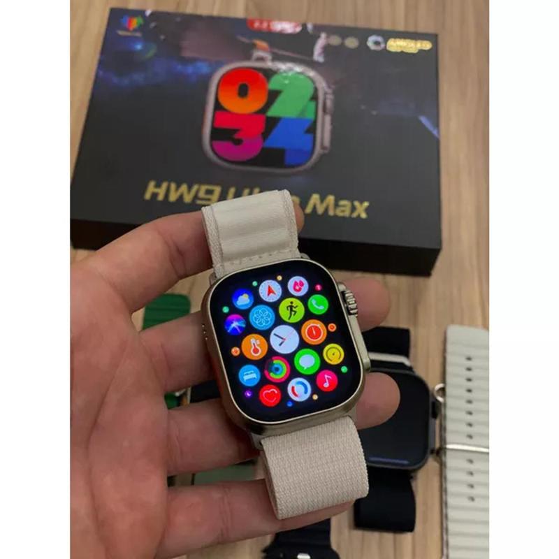 Smartwatch HW9 ULTRA MAX TELA AMOLED, CPU DUAL CORE, 2 PULSEIRAS ...