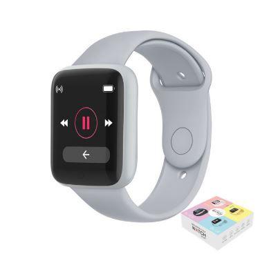 Smartwatch Macaron Inteligente Y68 Foto Na Tela Color Cinza - FitPro ...