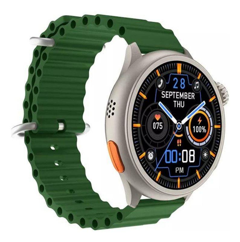 Smartwatch Nova Versao Redondo Militar Tela Grande 2023 Max - WEAR FIT ...