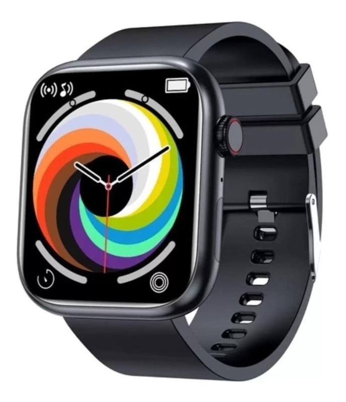 Smartwatch Relógio Intelidente SW8 Preto Com 2 Pulseiras Troca Pulseira ...