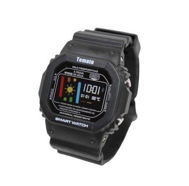 Smartwatch Tomate Cor Preta Sport Mtr-28 Relógio Bluetooth Medidor ...