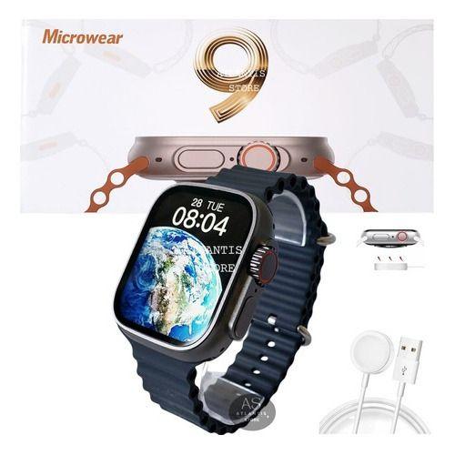 Smartwatch Ultra 9 Max Series 9 2023 Novo Nfc + 2 Pulseiras - Xtecno ...