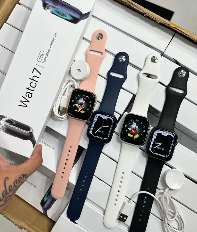 SmartWatch w27 Pro Série 7, COR BRANCA , 1 Case + 1 Pulseiras + 1 ...