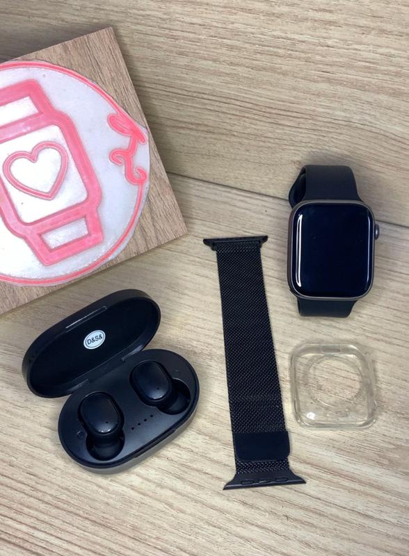 Smartwatch W28 PRO 45mm + 1 Fone de ouvido Bluetooth + 1 Pulseira de ...