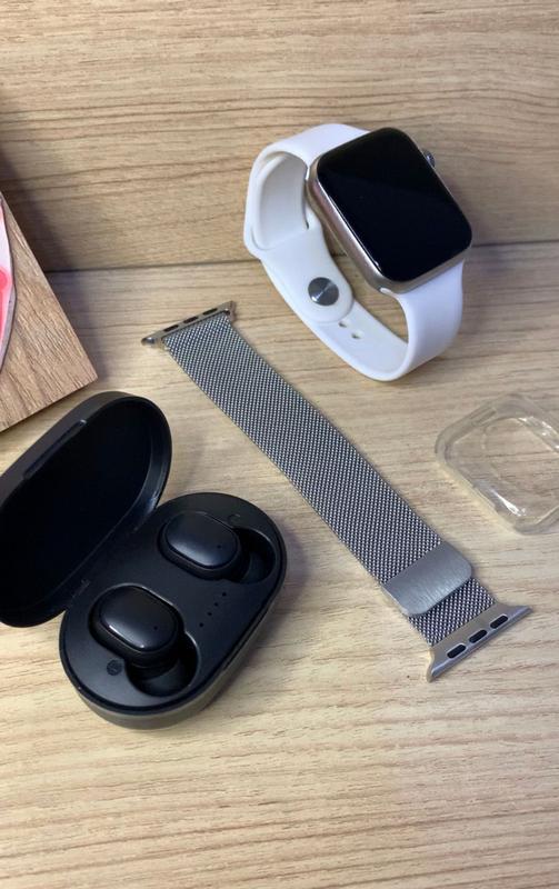 Smartwatch W28 PRO 45mm + 1 Fone de ouvido Bluetooth + 1 Pulseira de ...