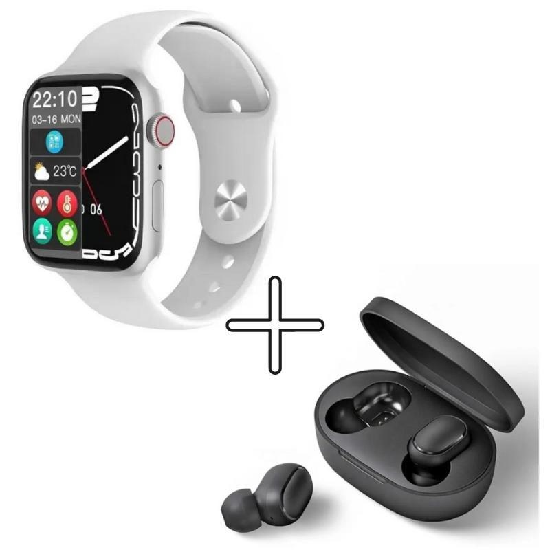 Smartwatch W28 PRO Series 8 NFC Tela Infinita 1.90 Branco + Fone ...