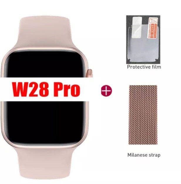 Smartwatch W28 Pro Watch8 2023 NFC Tela 1.95' 45mm ligação Redes ...