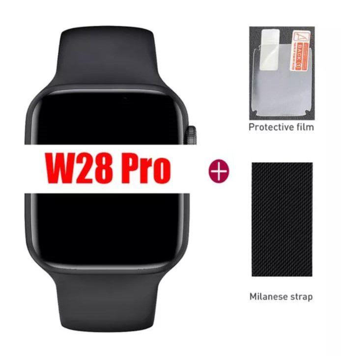 Smartwatch W28 Pro Watch8 2023 NFC Tela 1.95' 45mm ligação Redes ...