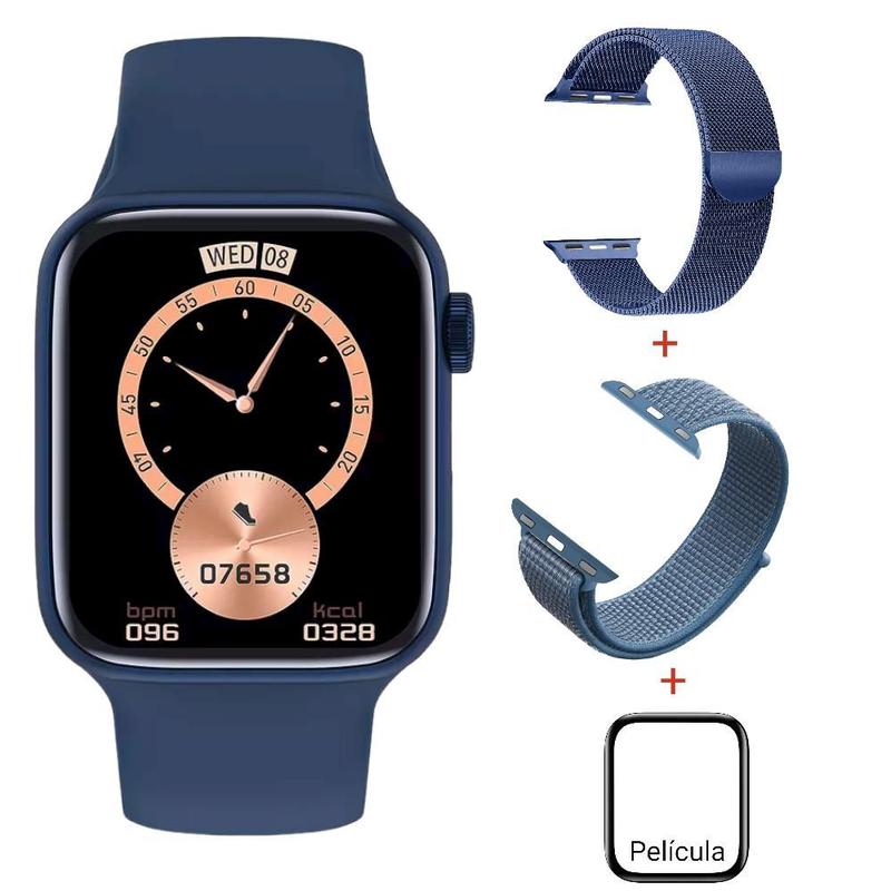 Smartwatch W28Pro Serie 8 I wo + 2 pulseiras + pelicula- Original ...