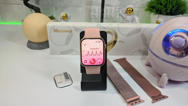 Smartwatch W59 Pro Serie 9 NFC 47mm + 2 pulseira + película + fonte ...