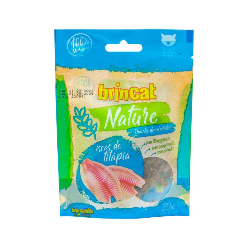 Snack Nature Brincat 20g Sabor Tilápia para Gatos - Brincalhão - Comida ...