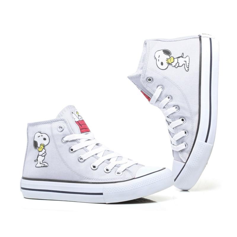 Snoopy Tenis Feminino Cano Alto Star Clássico Lançamento 720HI ...