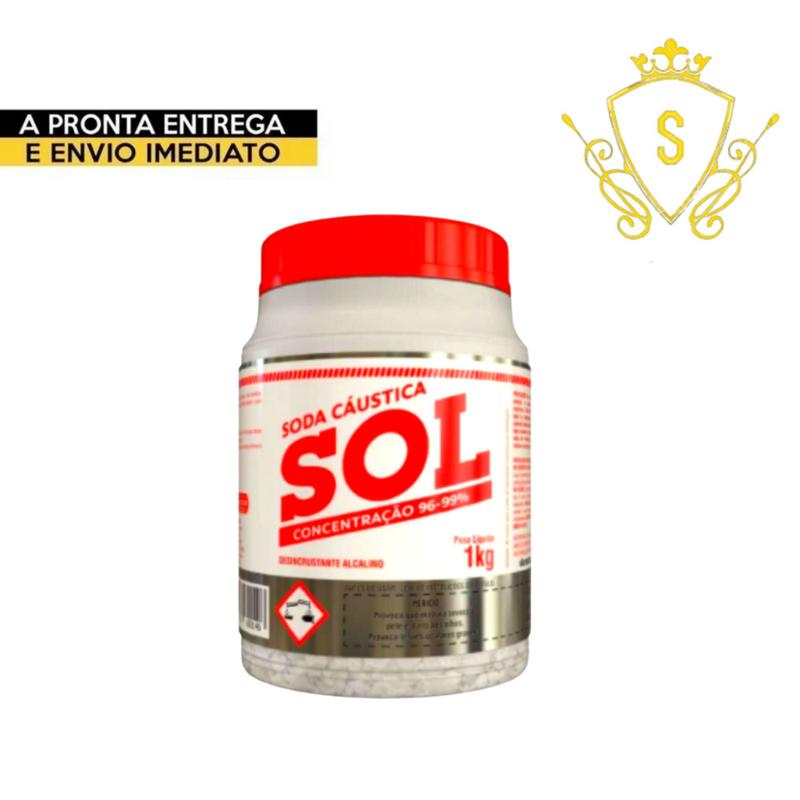 Soda Sol 1kg - Concentração 96% A 99% - Soda Cáustica - Magazine Luiza