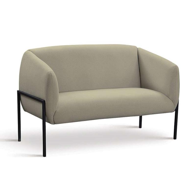 Sofá 2 Lugares Adeline Linho Bege - Daf - Sofás - Magazine Luiza