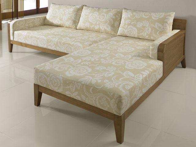 Sofá 2 Lugares com Chaise - Móveis James Damasco - Sofás - Magazine Luiza