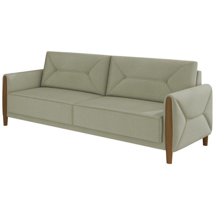 Sofa 3 Lugares 220 cm Malbec Linho TCE 1026 Moll - Molufan - Sofá 3 ...
