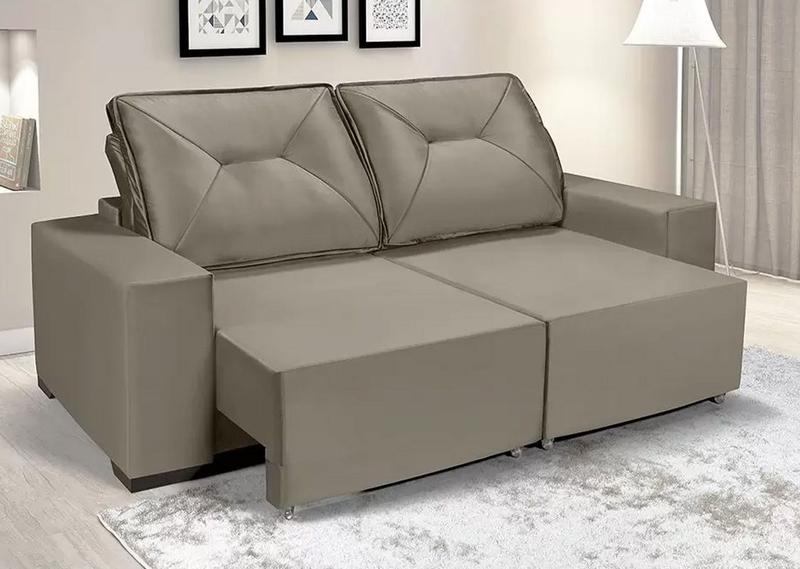 Sofá Aramis Retrátil Reclinável 3 Lugares Silvaflex Suede - Sofá 3 ...