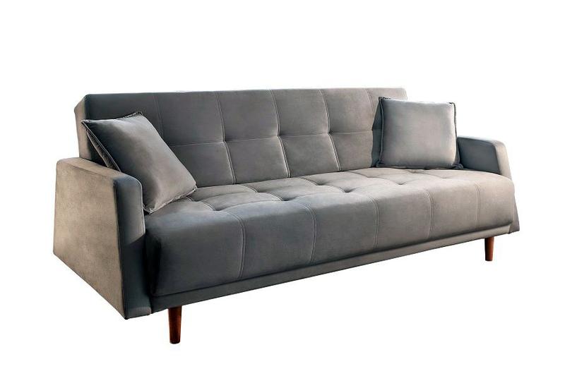 Sofá Cama Casal 3 Lugares 909 Rondomóveis - Veludo Floripa - Sofá 3 ...