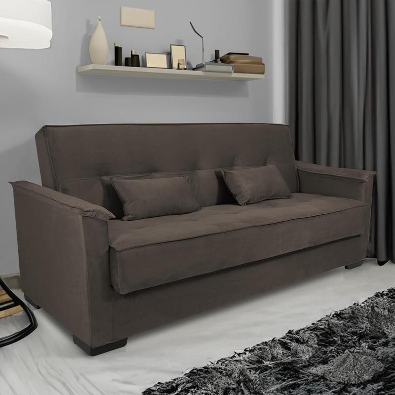 Sofa Cama para Sala de Estar Madeira Maciça Daniela Veludo Matrix ...