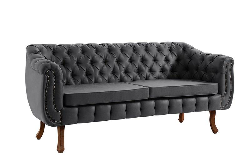 Sofa Chesterfield 3 Lugares - OOCA Móveis - DAF MOBILIARIO - Sofás - Magazine Luiza