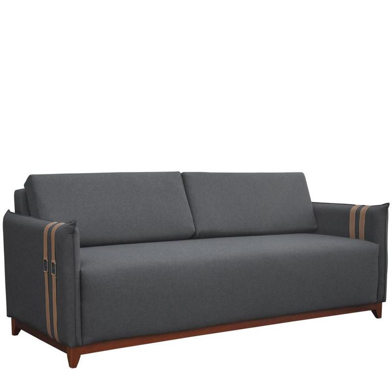 Sofá Fixo Bogotá Em Linho Nobre Com Cinta Lateral - MS DECOR - Sofás ...