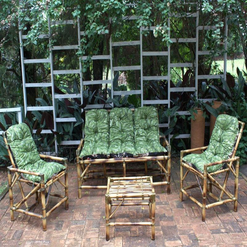 Sofá Poltronas E Mesa De Bambu Trama Original - Sofás - Magazine Luiza