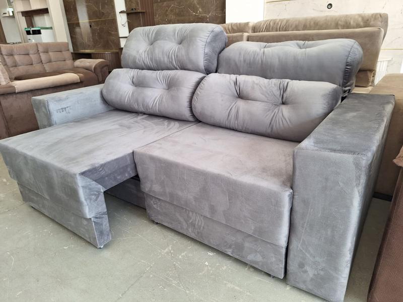 Sofá Retrátil e Reclinável 2 lugares Suede - Jomar - Sofá 2 Lugares ...