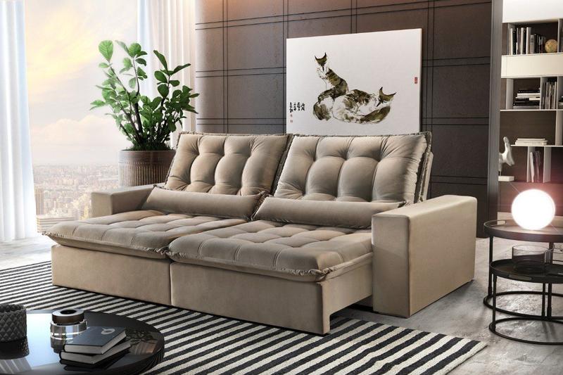 Sofá Retrátil Reclinável Conforto - Zurc Decor - Sofás - Magazine Luiza