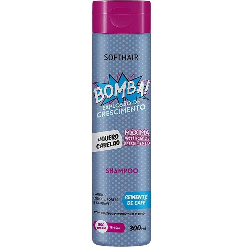 Soft Hair Bomba - Shampoo Explosão de Crescimento 300ml - Shampoo ...