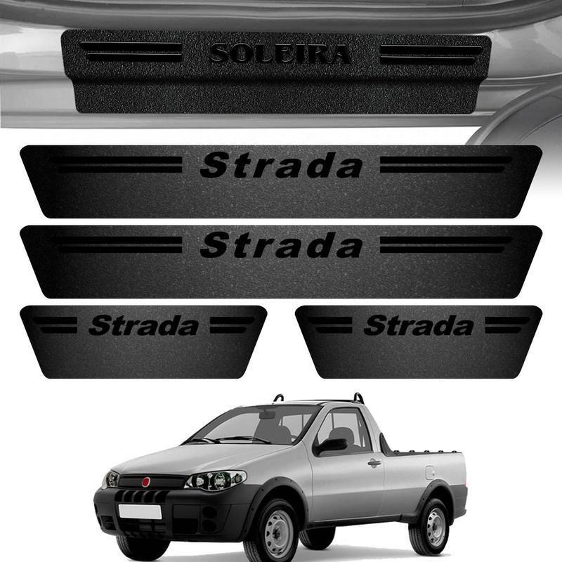 Soleira Protetora De Porta Strada Antiga Detalhe Preto - Fast Film - Soleira - Magazine Luiza