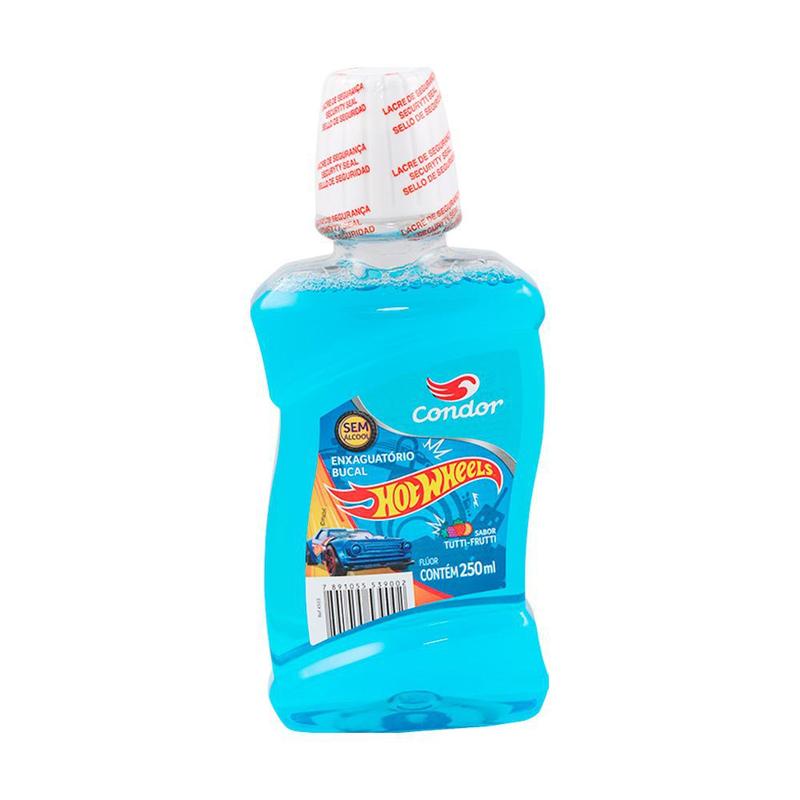 Solução Bucal Condor Kids Infantil Suave Hot Wheels 250ml ...