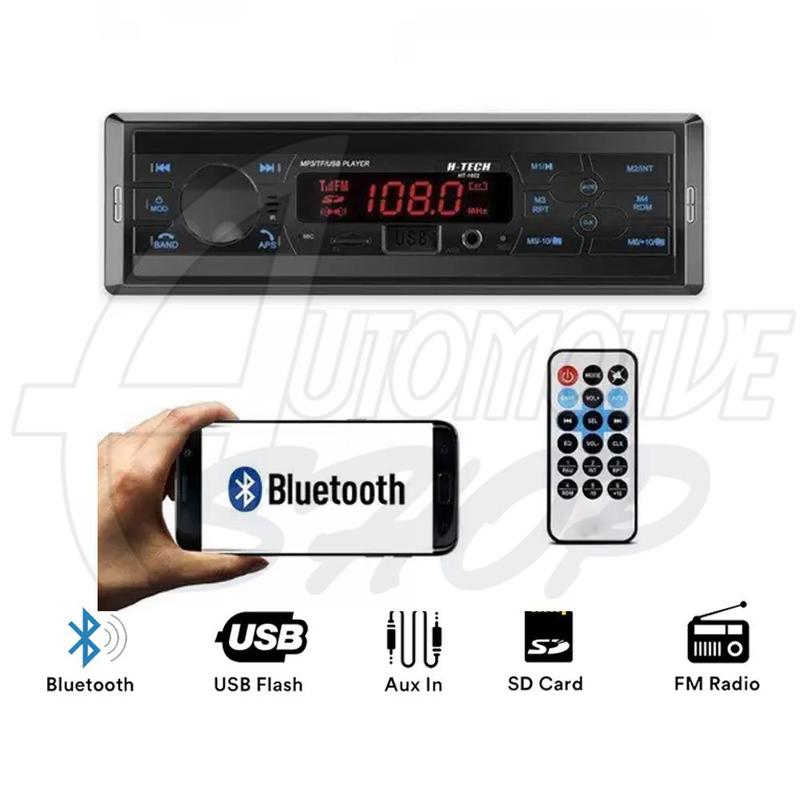 Som/ Radio Auto Mp3 H-Tech SD Card Usb Buetooth AUX HT1022 - Automotive ...