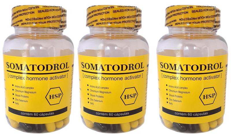 Somatodrol 3 Potes - 180 Cápsulas - Uniervas - Kit de Suplementos ...