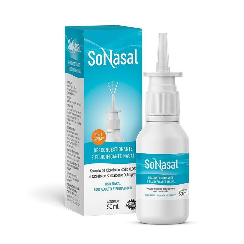 Sonasal nebulizador nasal spray 50ml - 3M - Higiene e Conforto Nasal ...