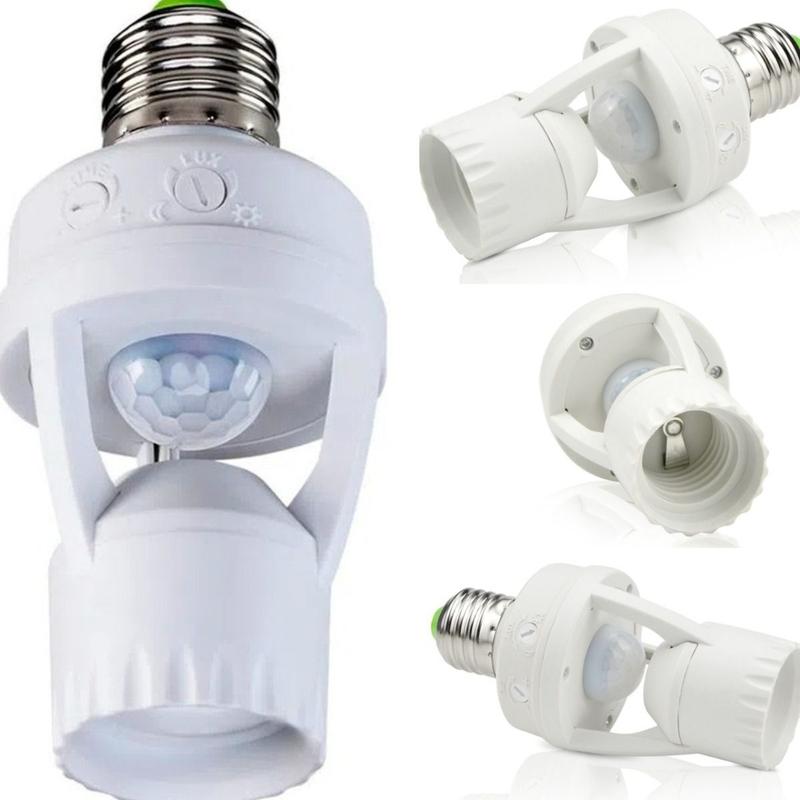 Soquete Lampada Bocal E27 Sensor De Movimento 360º Presença - Soquete ...