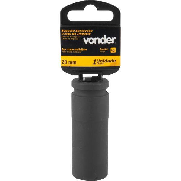 Soquete Sextavado de Impacto Longo Encaixe 1/2" 20mm Vonder - Soquete ...