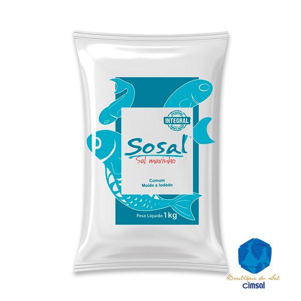 Sosal Marinho Natural Moído 1kg - Cimsal - Sal - Magazine Luiza