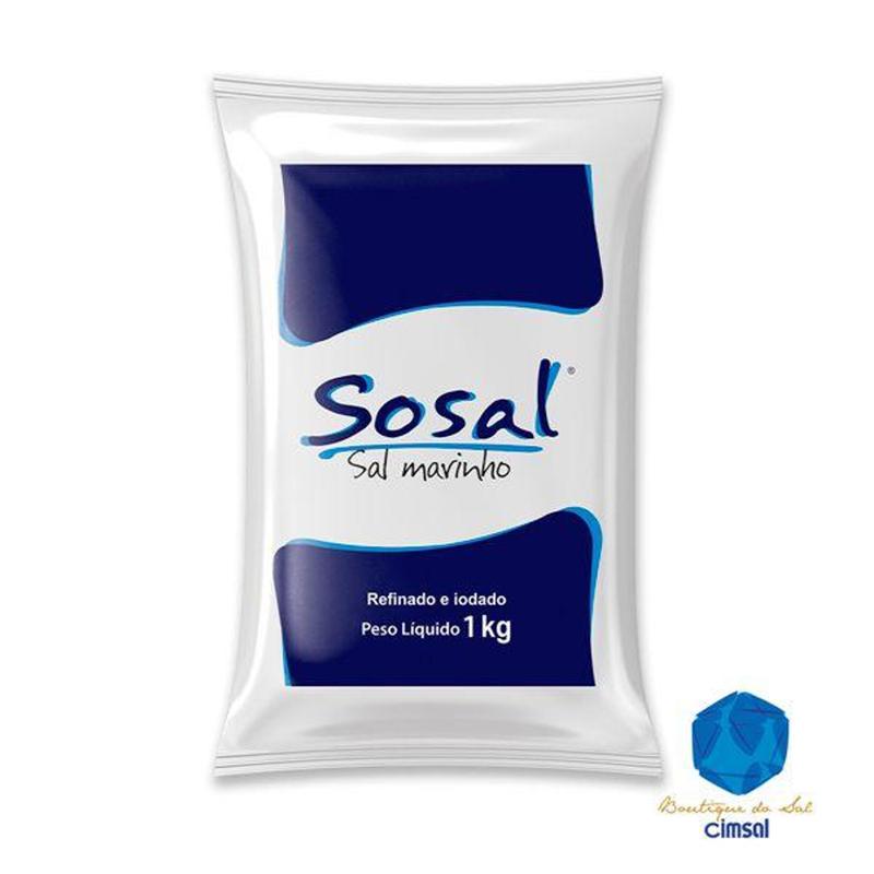 Sosal Marinho Refinado 1kg - Cimsal - Sal - Magazine Luiza